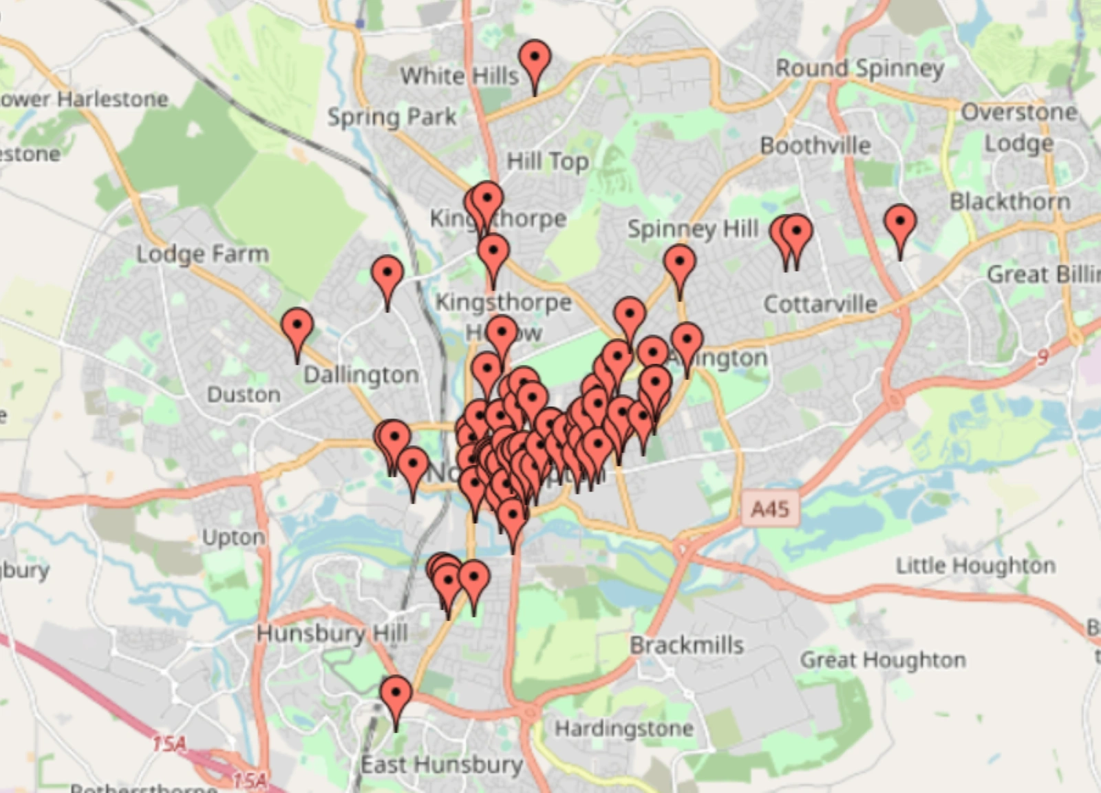 Northampton Chapels Mapped! - Miscellanea Edintone